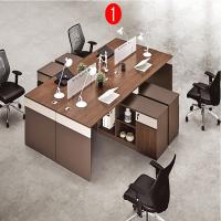 China 4 Person Workstation Office Furniture Partition Aluminum Table Cubicle 2780x1200mm for sale