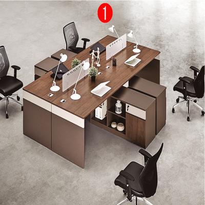 China 4 Person Workstation Office Furniture Partition Aluminum Table Cubicle 2780x1200mm for sale