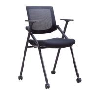 China Foldable Stackable Mesh Office Chair with Writing Pad - 0.08m³ Packaging, 3-Year Warranty for sale
