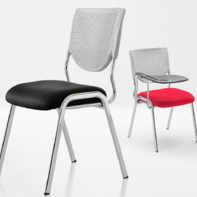 China Custom Ergonomic Office Training Chair with Writing Board 500×500×820mm Stacking Conference Seat for sale