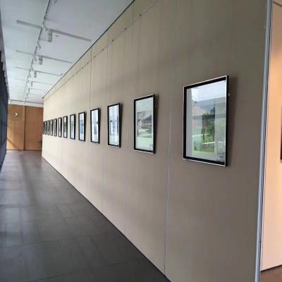 China Sound Insulation Manual Folding Partition Wall 65mm 100mm Top Hung Only for Banquet Hall for sale