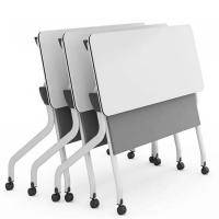 China Steel Frame Stackable Conference Table Tops 2000x1000mm Training Center for sale