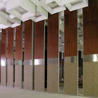 China Hotel Melamine Fire Rated Sound Insulation Sliding Folding Movable Wall Partition 65mm 85mm 100mm for sale
