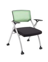 China Modern Mesh Back Movable Ergonomic Office Chair For Training Room for sale