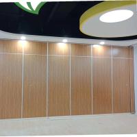 China Wooden Sliding Soundproof Partitions 65mm 85mm 100mm for Meeting Room Movable Wall Panel for sale