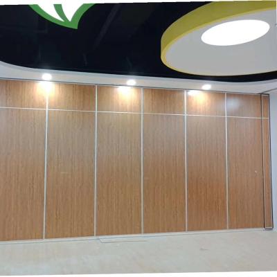 China Wooden Sliding Soundproof Partitions 65mm 85mm 100mm for Meeting Room Movable Wall Panel for sale