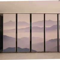 China Custom Made Workstation Sliding Folding Partition Walls Panel 85mm Thickness for sale