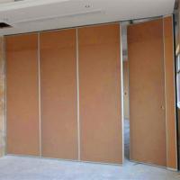 China Hotel Wooden Operable Sliding Folding Partition / Acoustic Movable Partition Wall for sale