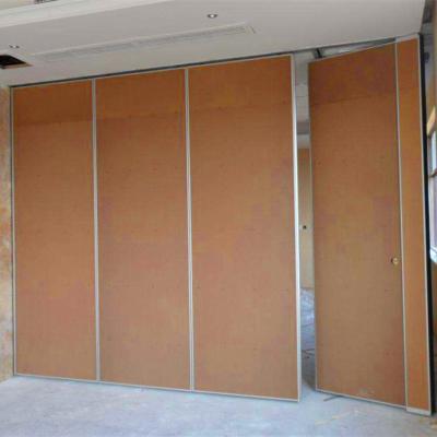 China Hotel Wooden Operable Sliding Folding Partition / Acoustic Movable Partition Wall for sale
