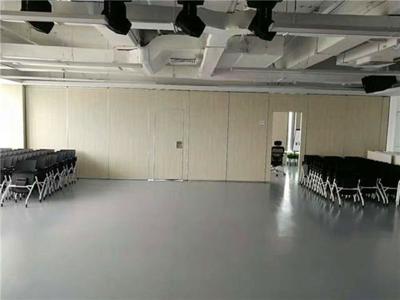China 1230mm Width Acoustic Partition Wall Interior Sliding Door Hotel Room Divider 65mm Panel for sale