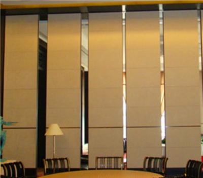 China Acoustic Folding Partition Wall 65mm 85mm 100mm Top Hanging Soundproof Room Divider for Hotel for sale