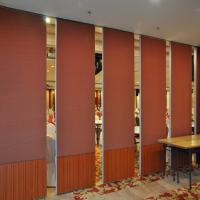China Soundproof Operable Partition Wall 65mm 85mm 100mm Ceiling Track Folding Panel for sale