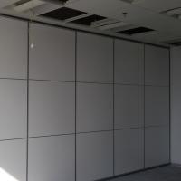 China Mobile Acoustic Restaurant Partition Wall With Fabric Wrap MDF Surface for sale