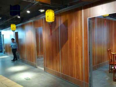 China Office Folding Partition Walls MDF With Melamine Material Durable for sale