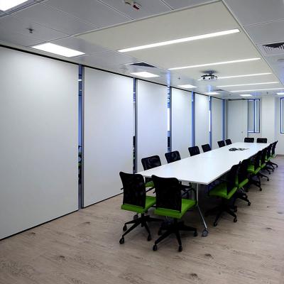 China Movable Acoustic Partition Wall 65mm 100mm Wood Folding for Conference Hall Decoration for sale