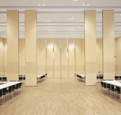 China Hotel Sliding Folding Partition Wall 2000-4000mm Height 32-38db Soundproof for sale