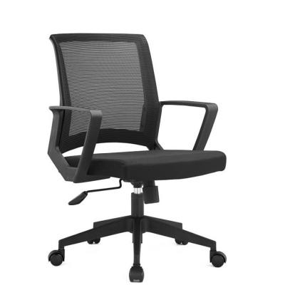China Ergonomic Mid Back Mesh Swivel Office Chair with Adjustable Height 150kg Capacity for sale