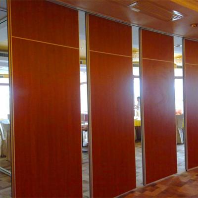 China Aluminum Sliding Folding Banquet Hall Partitions 65mm 85mm 100mm Movable Wall Dividers for sale