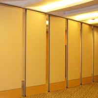 China Wood Acoustic Movable Partition Wall with Single or Double Passdoor 65mm 85mm 100mm for sale
