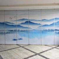 China Acoustic Foldable Partition Walls 65mm 85mm 100mm Sound Proof Room Divider for sale