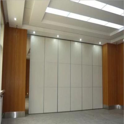 China School Operable Movable Doors Sliding Folding Wood Partitions Wall On Wheels With Storage for sale