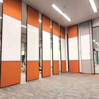 China Operable Folding Door Shopping Mall Wheel Movable Partition System for sale