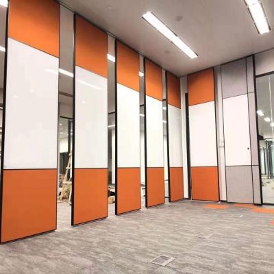China Operable Folding Door Shopping Mall Wheel Movable Partition System for sale