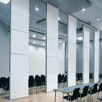 China MDF Aluminum Mobile Wood Movable Operable Track Rollers Sliding Partition Walls for sale