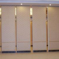 China Movable Aluminum Wood Sliding Folding Partition Walls 65mm 100mm Office Hotel for sale