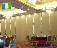 China Hotel Folding Sliding Partition Wall System Acoustic Room Dividers 65mm 100mm for sale