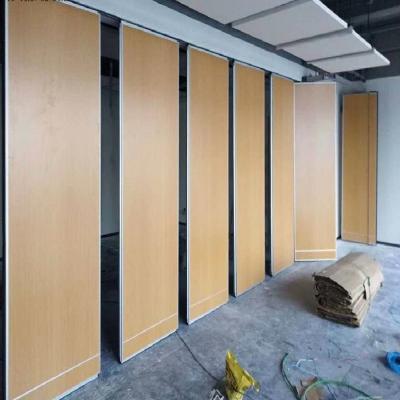 China Acoustic Room Dividers Sliding Mobile Partition Walls 150kg Capacity Aluminum Frame for sale