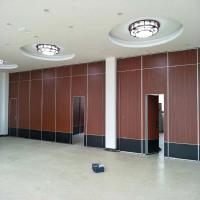 China Removable Wooden Folding Acoustic Partition Walls Sliding Operable Partitions 600mm-1200mm Panel Width for sale