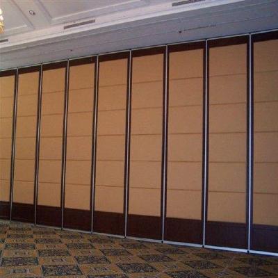 China Acoustic Movable Sound Proof Partition Wall 65mm 85mm 100mm Folding Room Divider for Hotel Banquet Hall for sale
