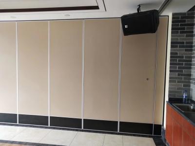 China 65mm Sliding Track Operable Walls Banquet Hall Movable Folding Partition Walls 4000mm Height for sale