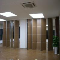 China Fabric Surface Mobile Sliding Folding Soundproofing Partition Wall 65mm 100mm for Banquet Hall for sale