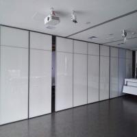 China Movable Office Wooden Profiles Aluminum Sliding Wall Partitions 65mm 85mm 100mm for sale