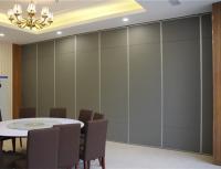 China Aluminum Frame Sliding Folding Soundproof Movable Partition Wall 65mm 100mm for sale