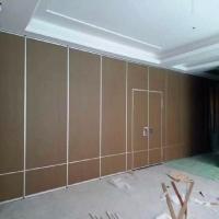 China Aluminum Track Acoustic Movable Walls 85mm Thick 6000mm Max Height Folding Sliding Partition for sale