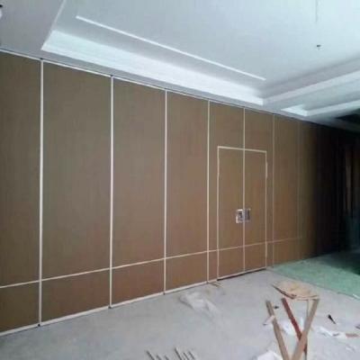 China Aluminum Track Acoustic Movable Walls 85mm Thick 6000mm Max Height Folding Sliding Partition for sale