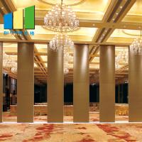 China 100mm Super High Type Function Hall Acoustic Folding Hotel Acoustic Mobile Partition Walls for sale