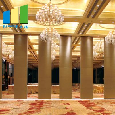 China 100mm Super High Type Function Hall Acoustic Folding Hotel Acoustic Mobile Partition Walls for sale