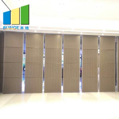 China Soundproof Movable Partition Wall 65mm 85mm 100mm Top Hung Acoustic Operable Wall for sale
