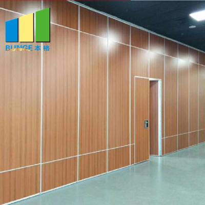 China Manual Ultrahigh Soundproof Sliding Folding Partition Wall 65mm 85mm 100mm for Gymnasium for sale