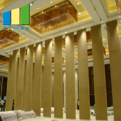 China Movable Sliding Partition Walls 65mm 100mm Soundproof Melamine Finish Top Hung System for sale
