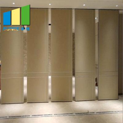 China Top Hung Sliding Folding Partition Wall 65mm 85mm 100mm for Conference Room for sale