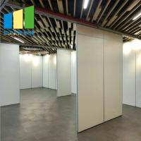 China Wooden Movable Acoustic Partition Walls 65mm 85mm 100mm Soundproof Room Divider for sale