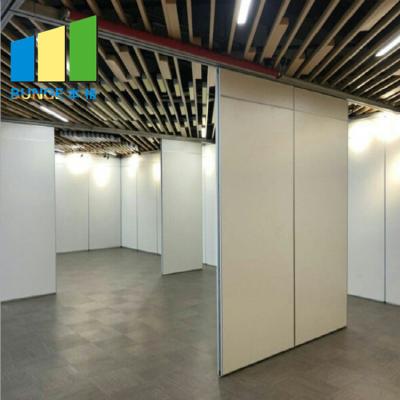 China Wooden Movable Acoustic Partition Walls 65mm 85mm 100mm Soundproof Room Divider for sale