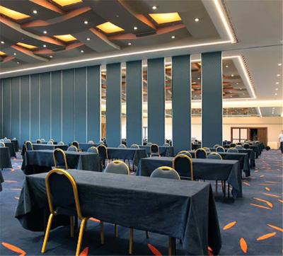China Fire Proof Folding Partition Office Room Dividers 65mm 85mm 100mm Aluminum Frame for sale