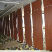China Soundproof Sliding Partition Wall 65mm 85mm 100mm Wood Fabric Banqueting Hall for sale