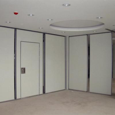 China Wood Grain Finished Movable Wall Partition 85mm Thickness Soundproof Banquet Room for sale
